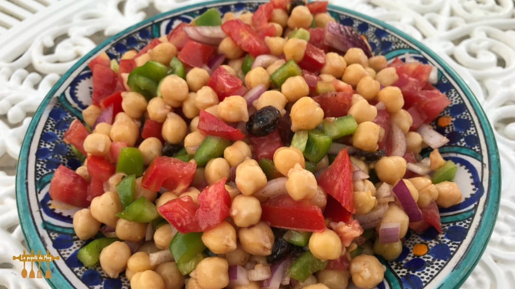 Salade de pois chiches aux saveurs orientales - La popote de Mag